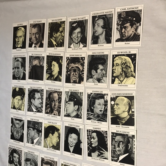 Ed Wood Jr | Other | Rare Ed Wood Jr Players 36 Trading Cards 2nd ...